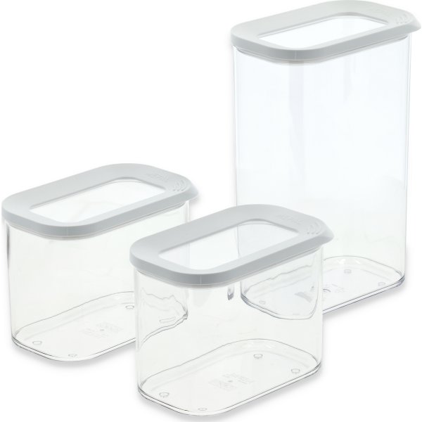 Mepal Förvaringslådor, Modula, 3 st, Transparent - | Lomax.se